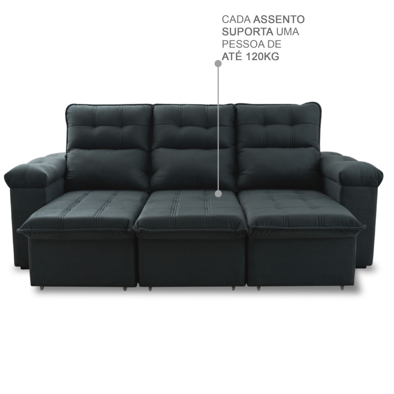 Sofá Retrátil Reclinável Verona - King House